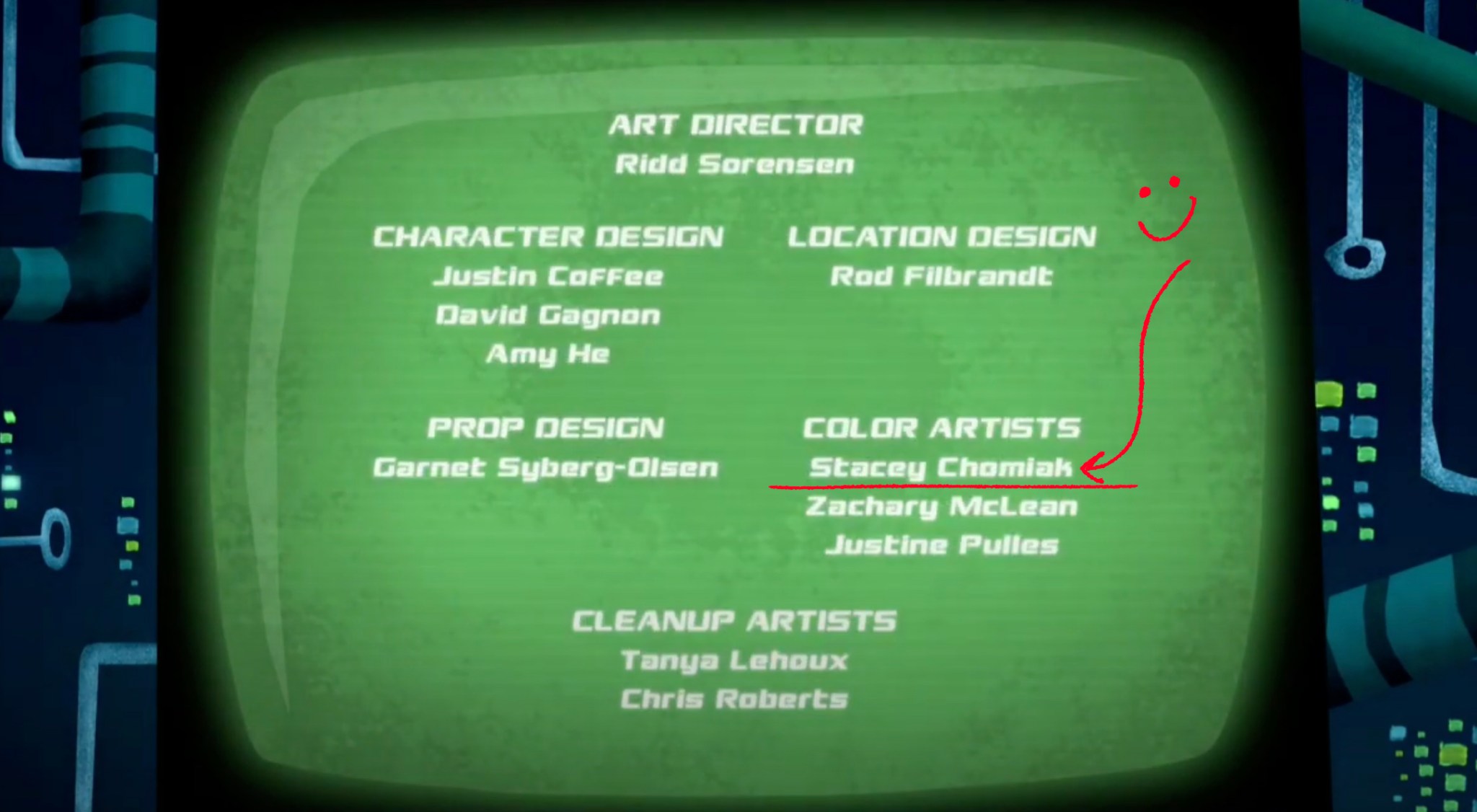 Animation Credits – STACEY CHOMIAK