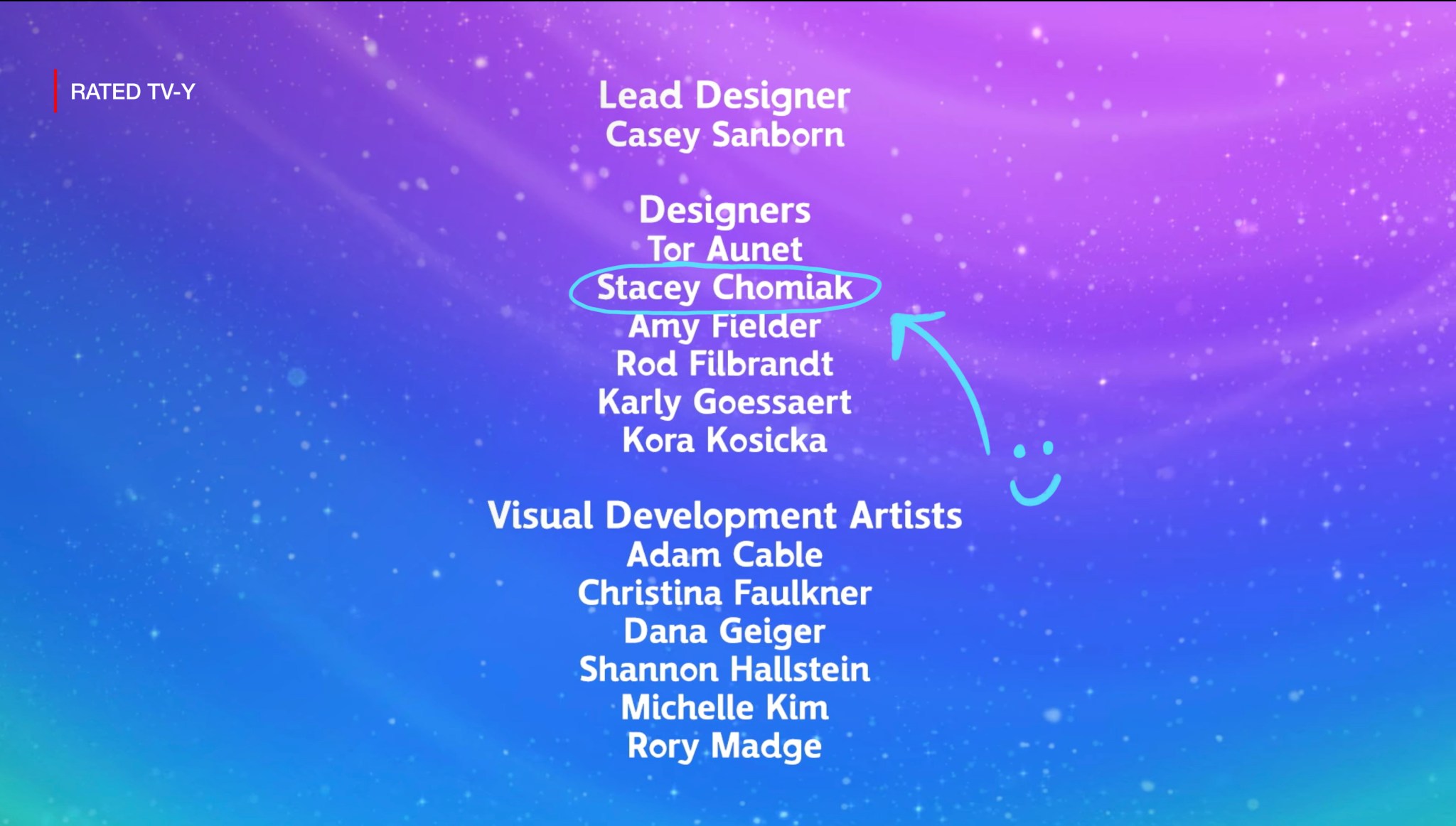 Animation Credits – STACEY CHOMIAK